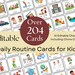 Daily Routine Cards Visual Schedule Toddler Routine Chart for Kids ...
