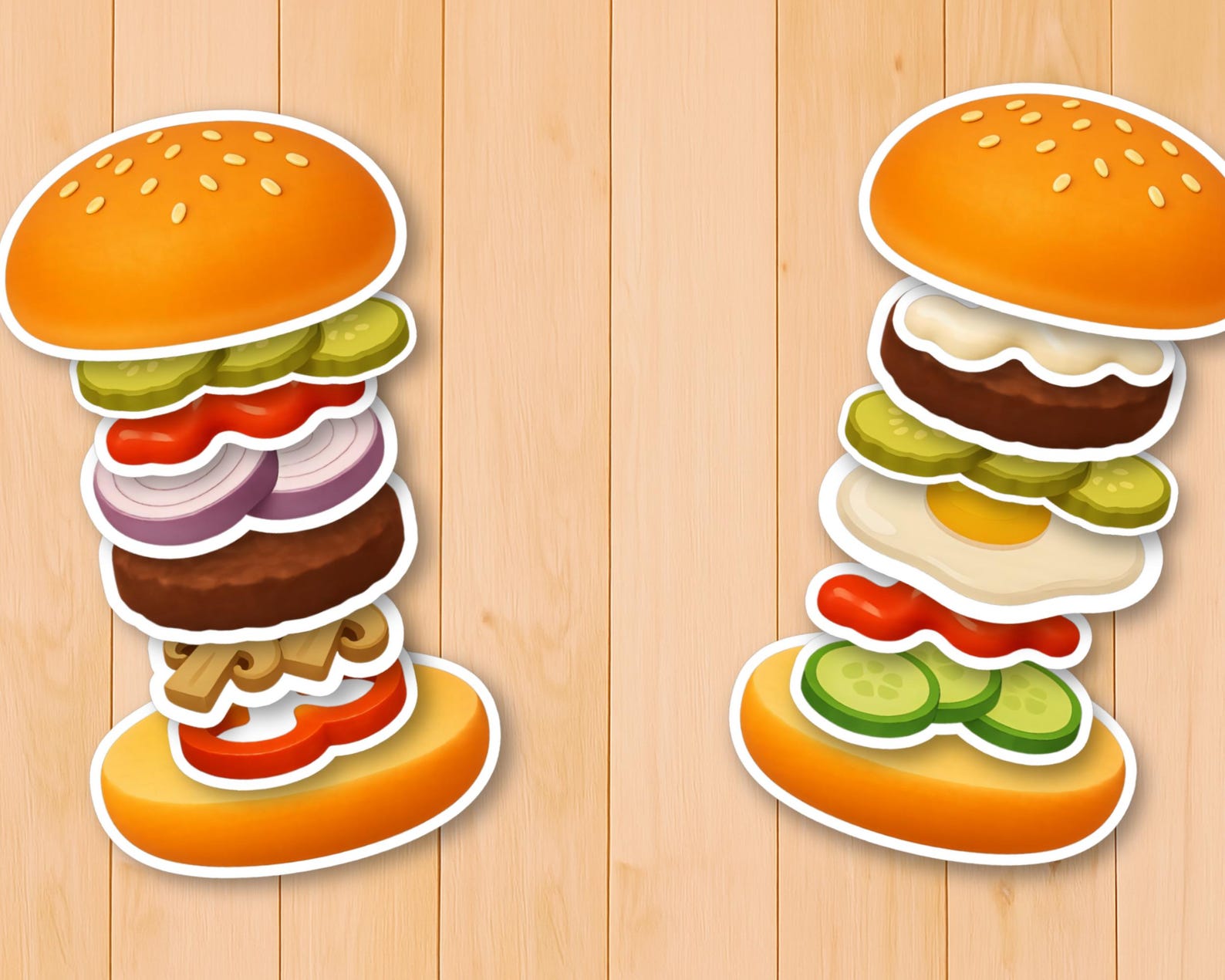 Burger Pattern Game, Sequencing Activity, Build Burgers, Preschool ...