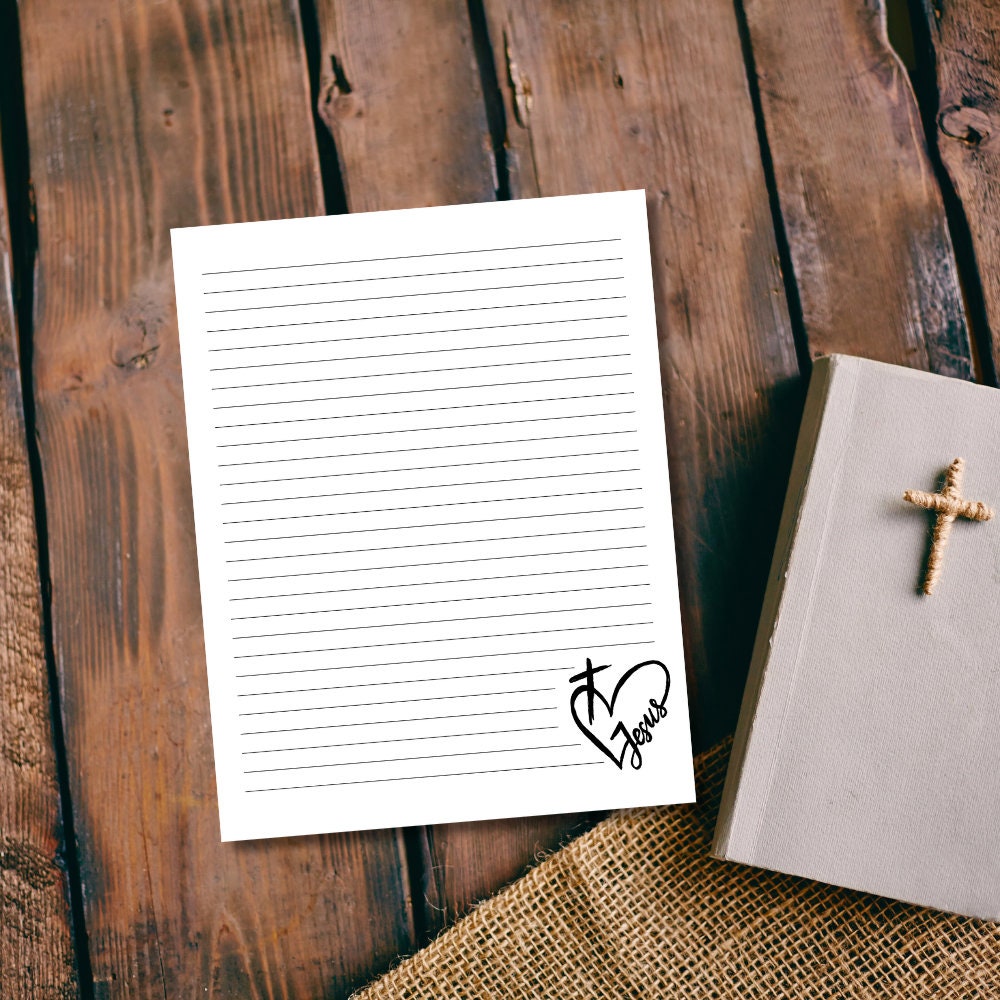 Printable Baby Jesus Writing Paper Set,christian Prayer Journal Sheet ...