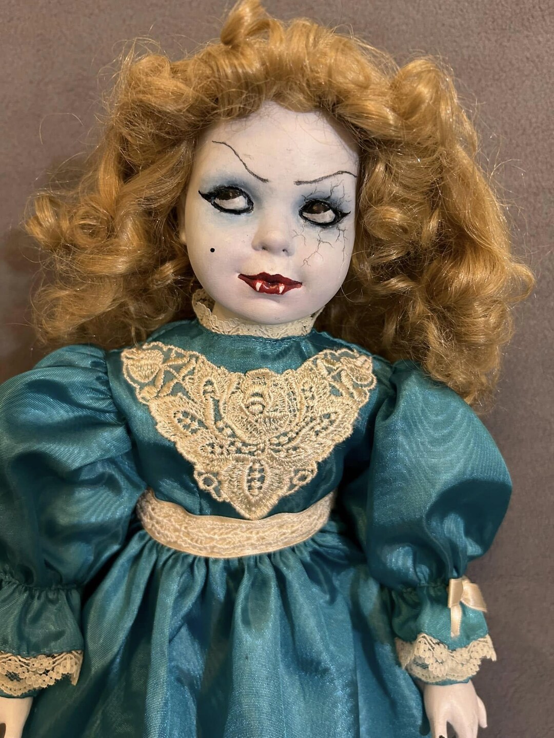 OOAK Custom Spooky Creepy Cute Horror Porcelain Doll 16" Art Doll ...