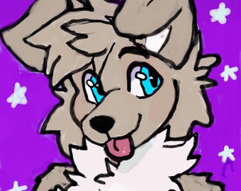 Fursona Furry Commission Custom Sketch Page - Etsy