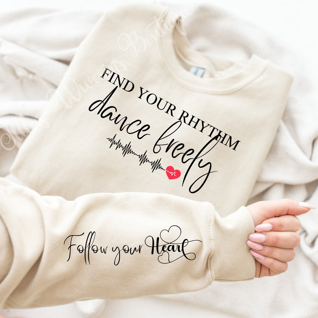 Find Your Rhythm, PNG Design, Motivational Sleeve Shirt, Digital File ...