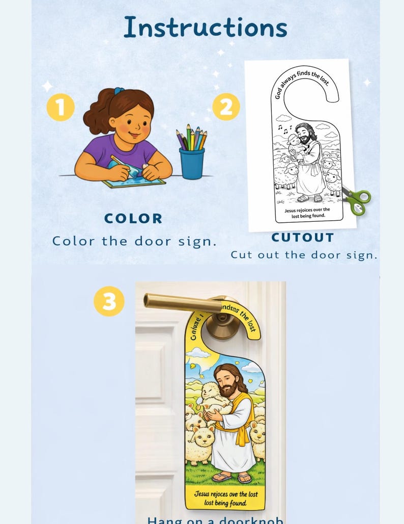 Hosea & Gomer Bible Door Hanger Craft | God is Always Faithful Activity ...