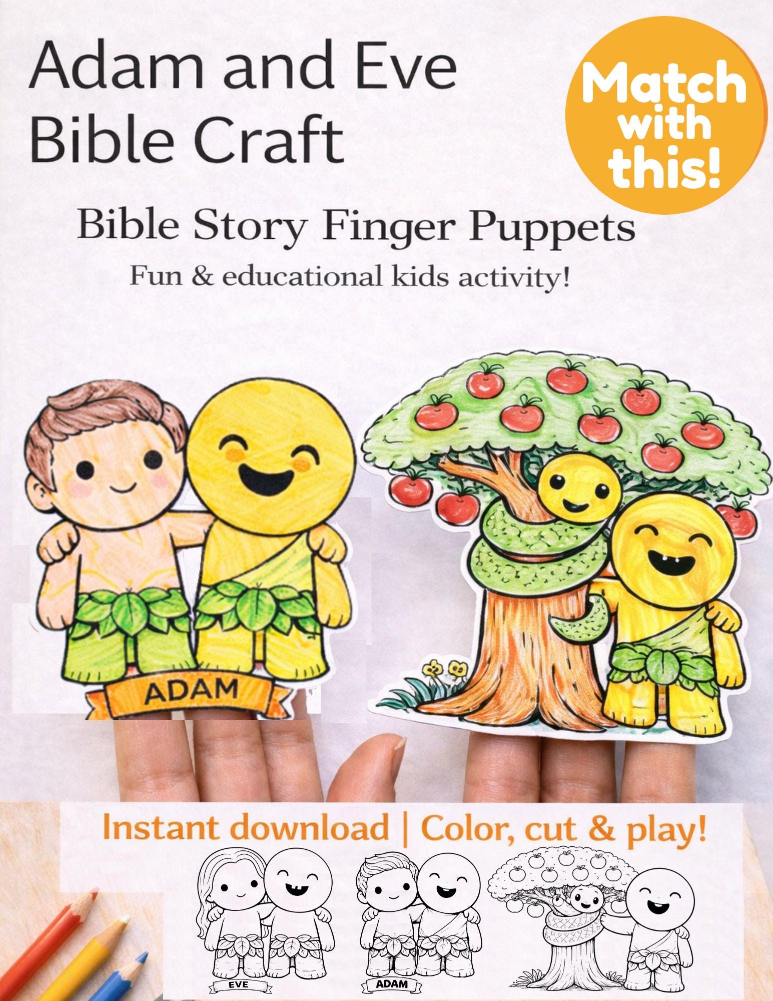 Nicodemus Bible Story Finger Puppets | Jesus & Holy Spirit Craft ...