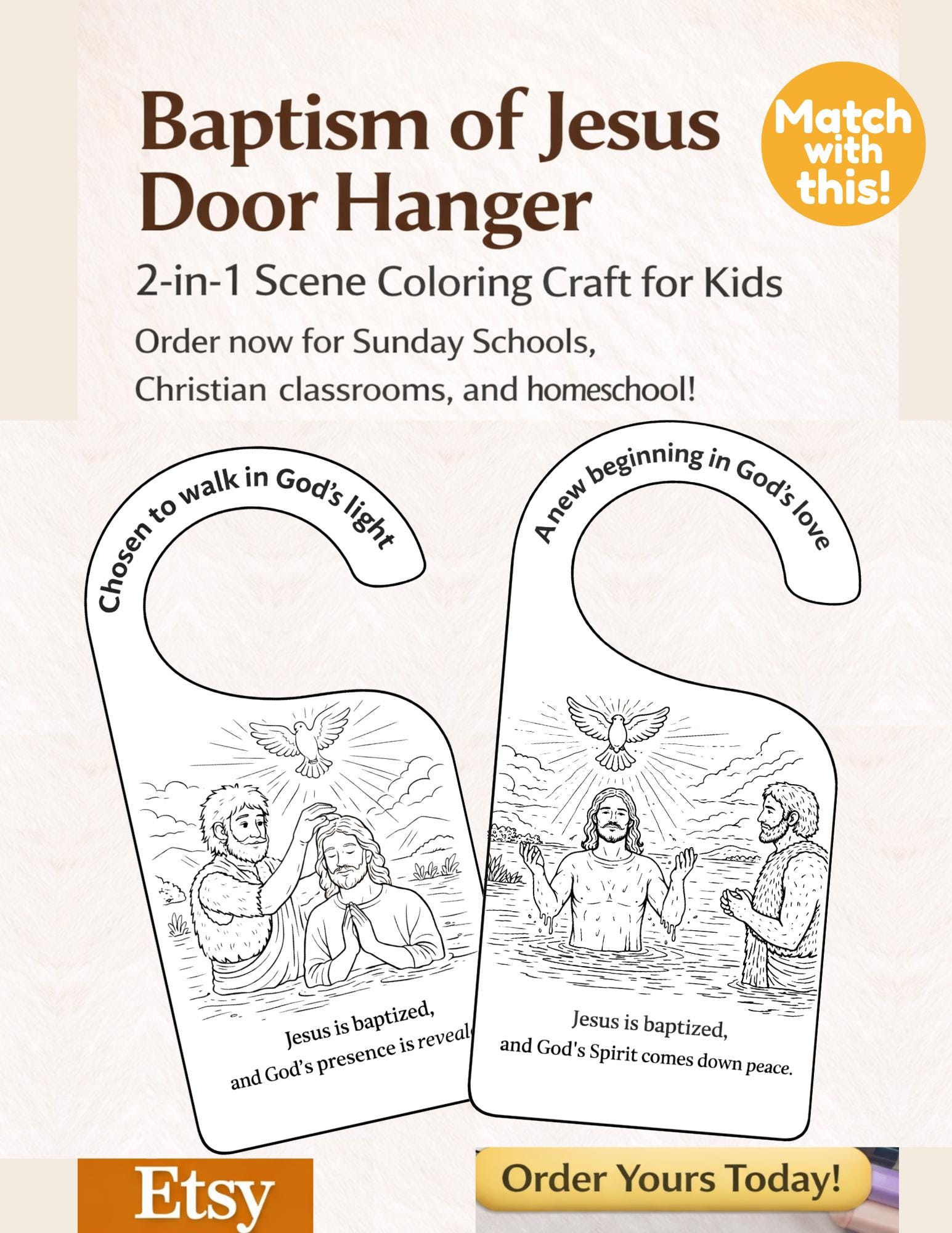 Hosea & Gomer Bible Door Hanger Craft | God is Always Faithful Activity ...