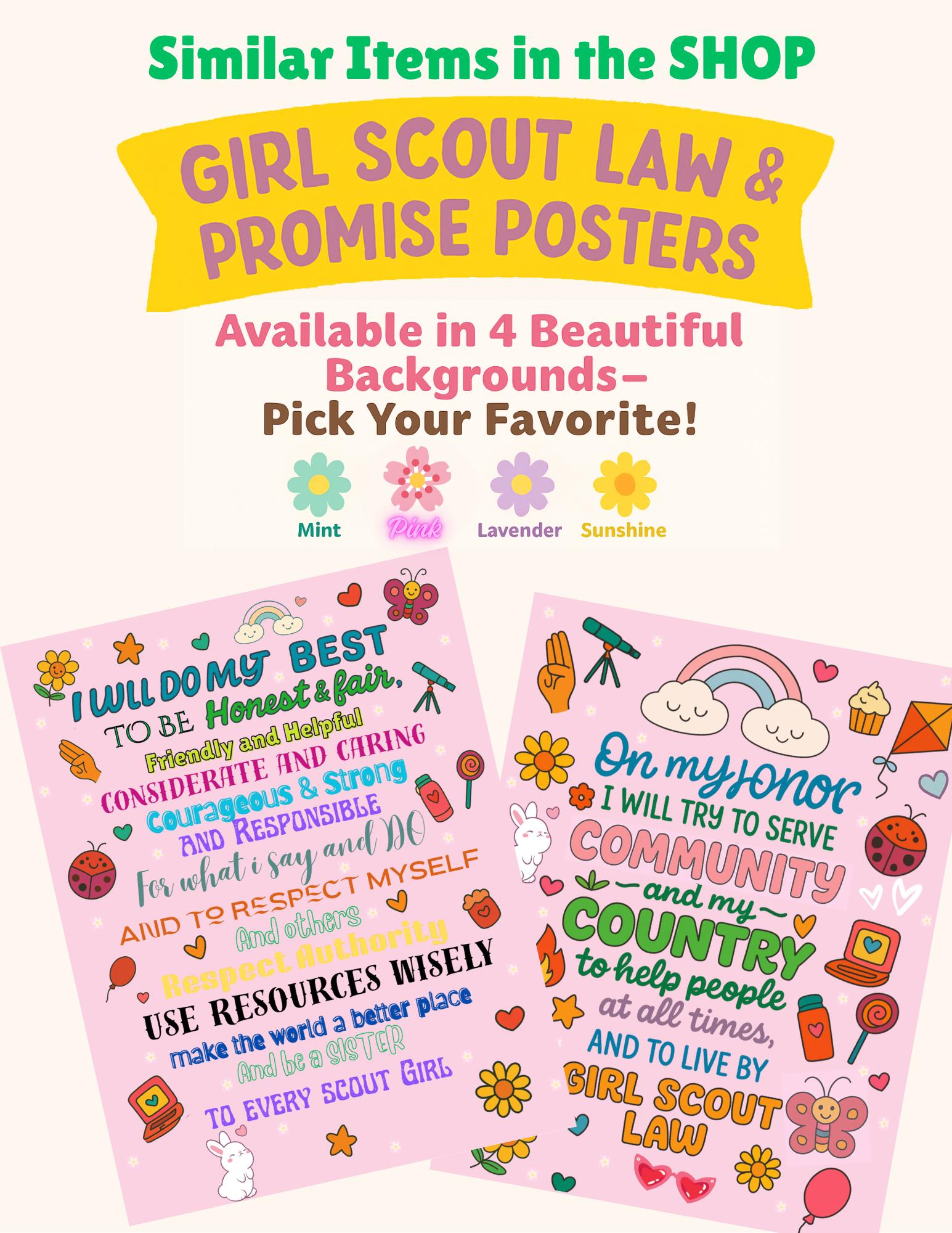 Daisy Petal Challenge | Girl Scout Law With Daisies | Activity Petals ...