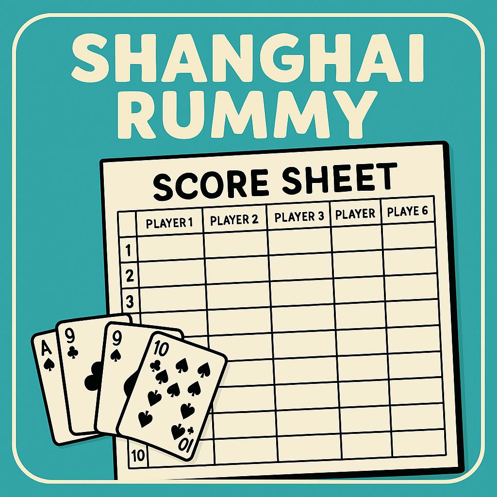 Shanghai Rummy Score Sheets - Etsy