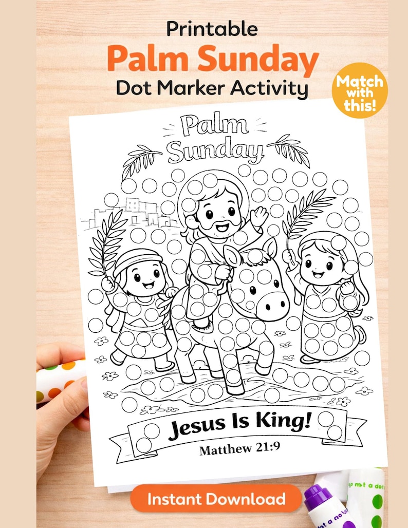 Abraham and Isaac Dot Printable (spanish Version Included)| God ...