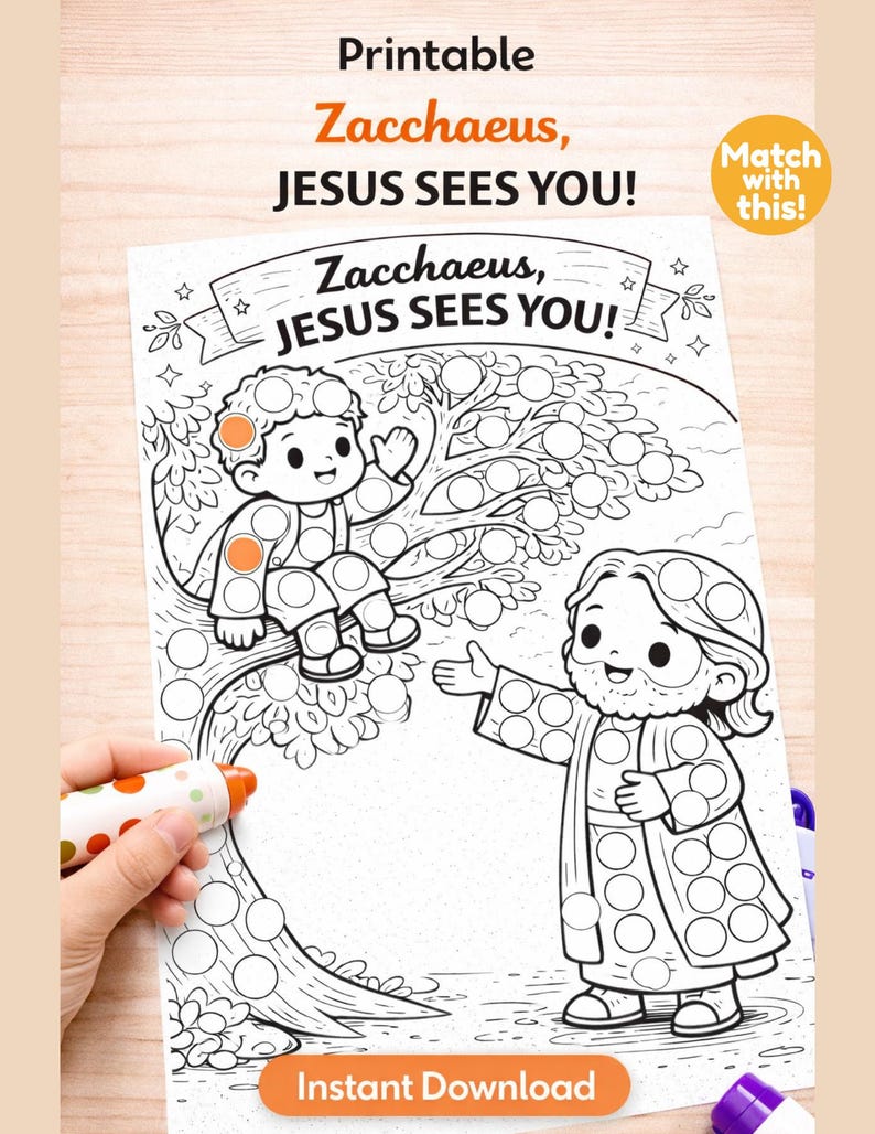 Abraham and Isaac Dot Printable (spanish Version Included)| God ...