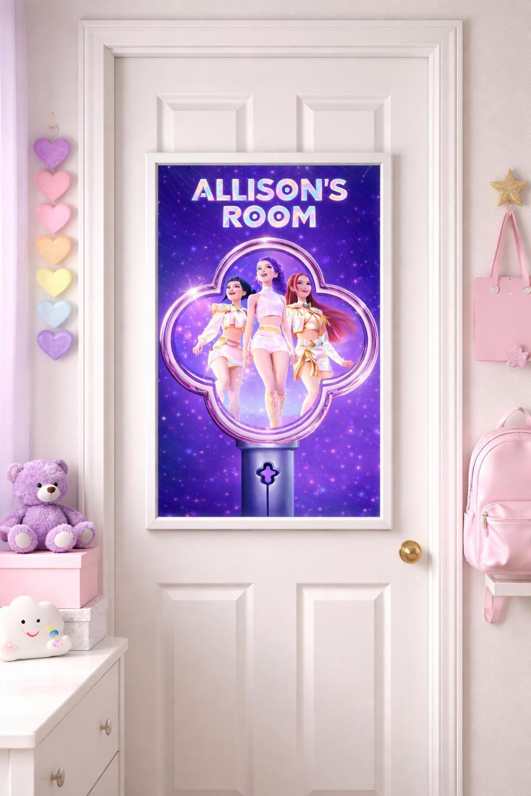 Kpop Demon Hunter Door Sign Poster Girls Room Decor | Bedroom Wall Art ...