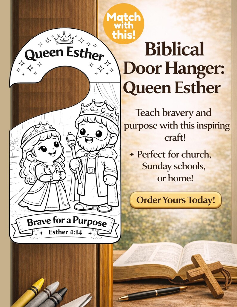 Hosea & Gomer Bible Door Hanger Craft | God is Always Faithful Activity ...