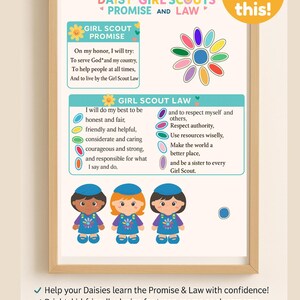 Girl Scout Promise and Law Bundle - Etsy