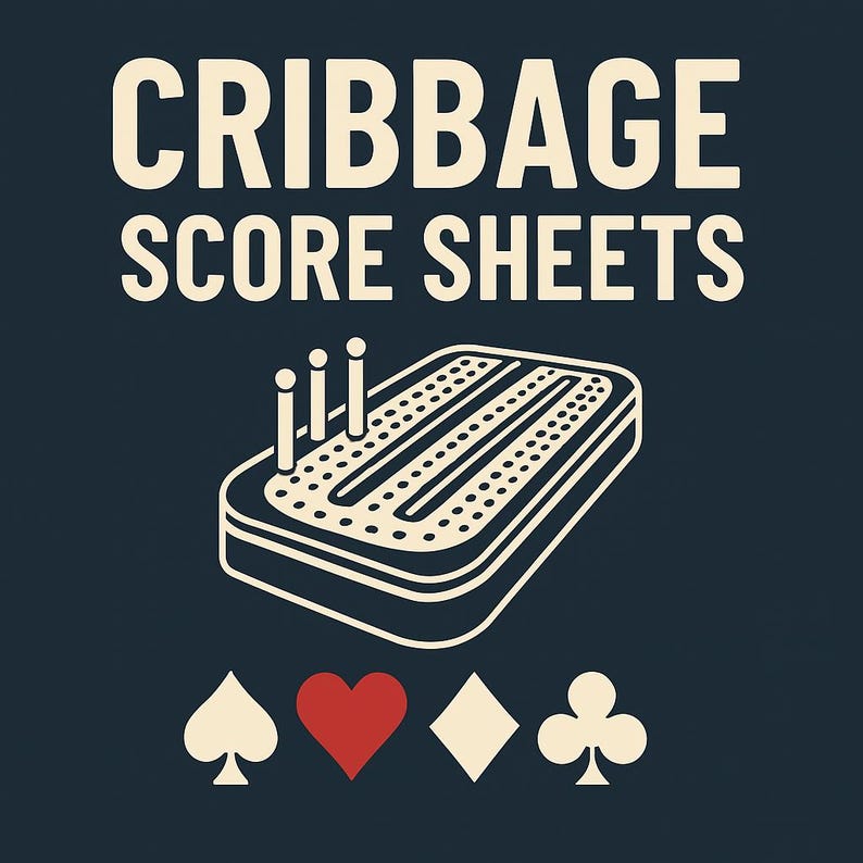Cribbage Score Sheets - Etsy