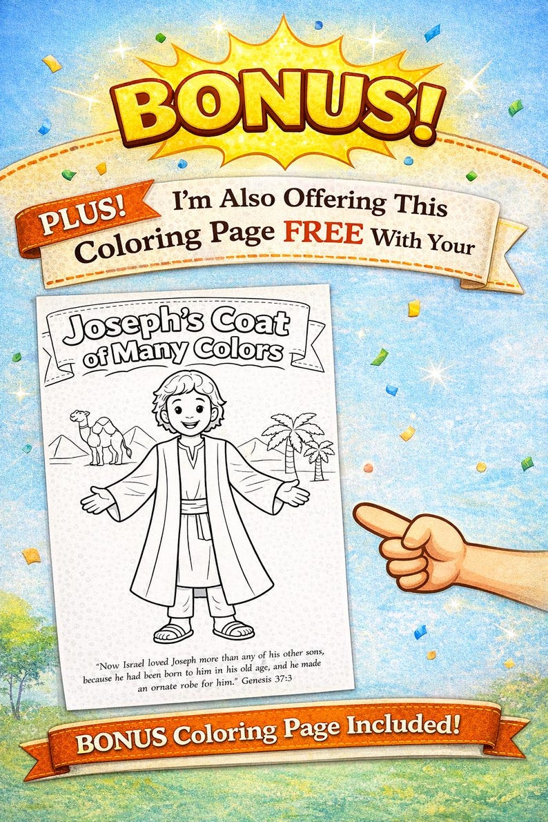 Joseph’s Colorful Coat Dot and Coloring | Joseph's Coat of Many Colors ...