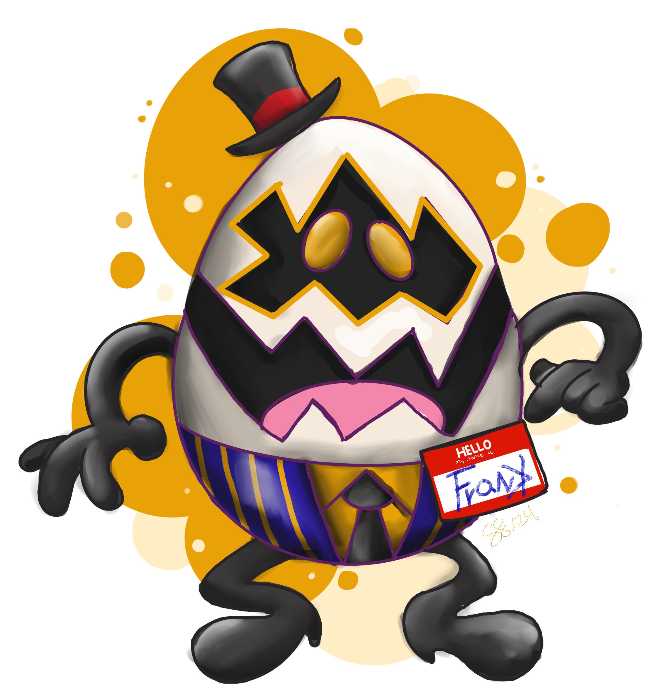 Egg Boi Frank Hazbin Hotel Sticker - Etsy