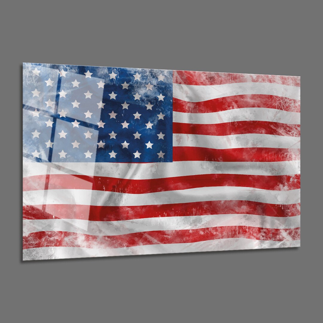 Abd Flag Glass Wall Art Tempered Glass Wall Art Home Decoration Home ...