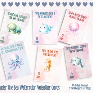 Under the Sea Valentine's Day Printables: Spread Love With Easy-to-use ...
