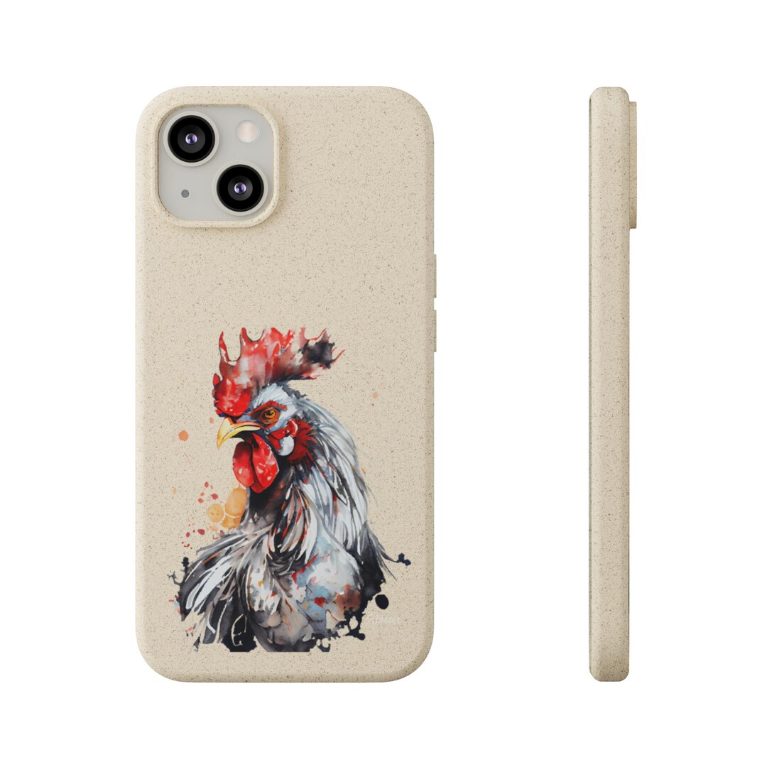 IPhone 13, 14, or 15 Case, Rooster Farm Animal, Cute Eco Friendly ...