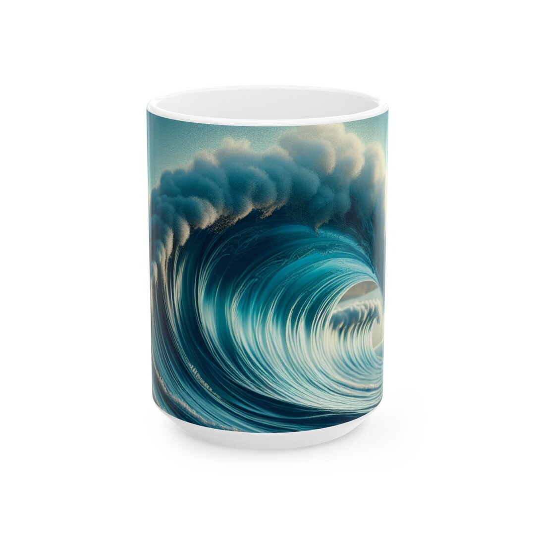 Ocean Inspired Mug Coastal Charm Cup Seaside Drinkware Ocean Themed Tea ...