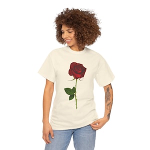 Radiant Rose T-shirt | Beautiful Red Rose Shirt | Birthday Present ...