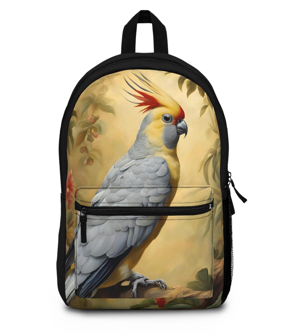 Cockatiel Backpack Classic Styling for Bird Lovers, Yellow and Grey ...