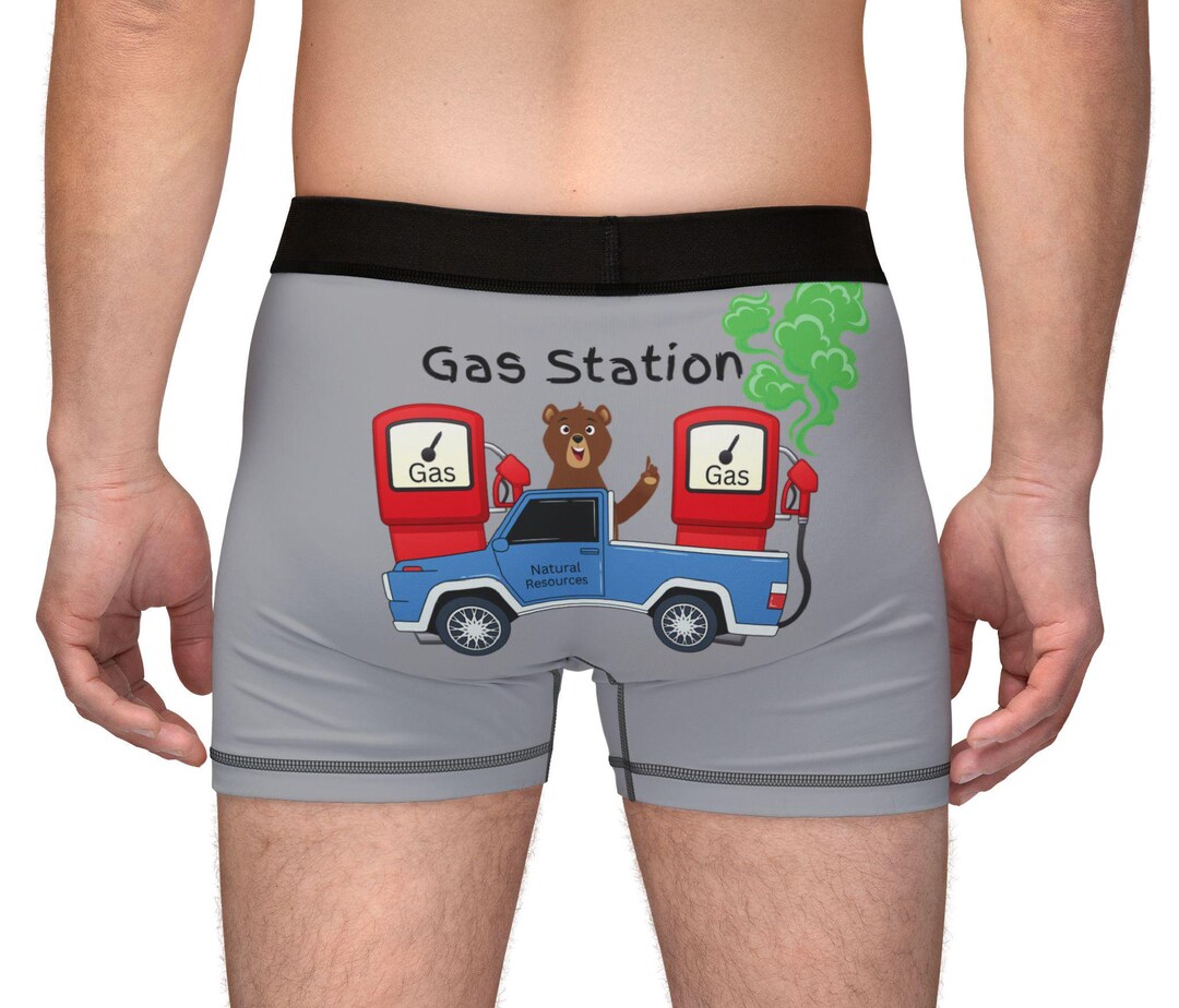 Funny Animal Boxers, Men's Novelty Underwear, Gag Gifts for Him, Bear ...