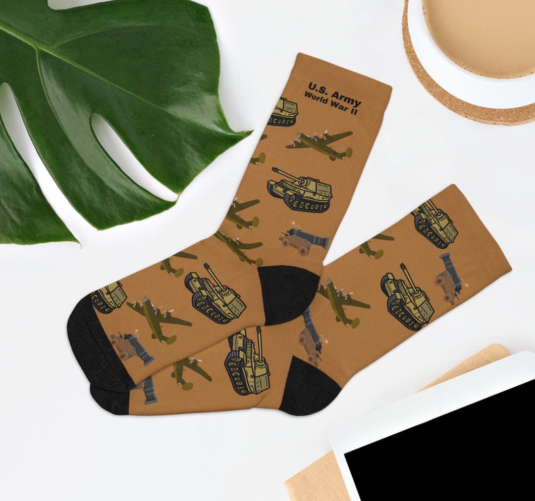 US Army World War II Socks, World War Two Veterans Socks, Military ...