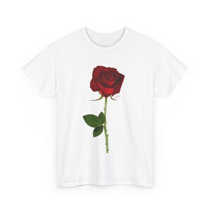 Radiant Rose T-shirt | Beautiful Red Rose Shirt | Birthday Present ...