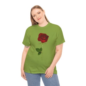 Radiant Rose T-shirt | Beautiful Red Rose Shirt | Birthday Present ...