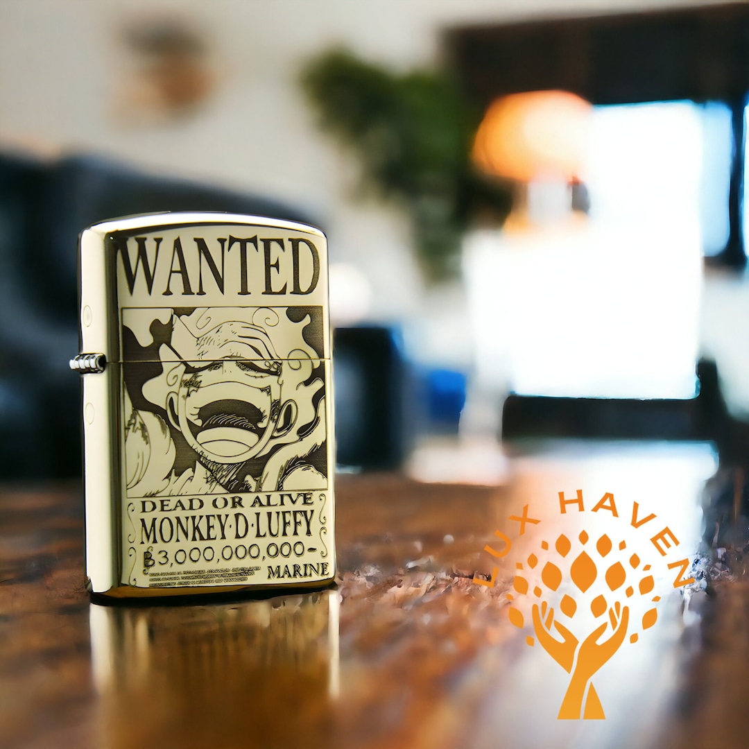 Luffy One Piece Anime Lighter One Piece Wanted Poster Lighter Custom ...