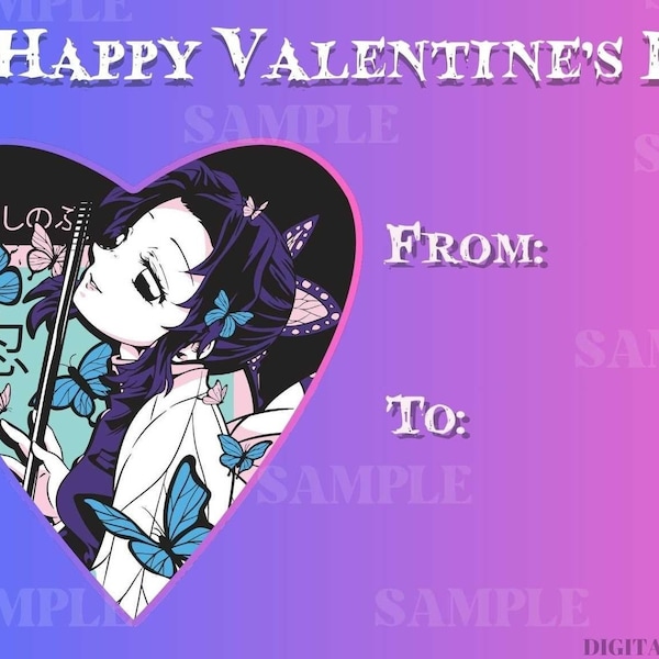 Demon Slayer Valentine - Etsy