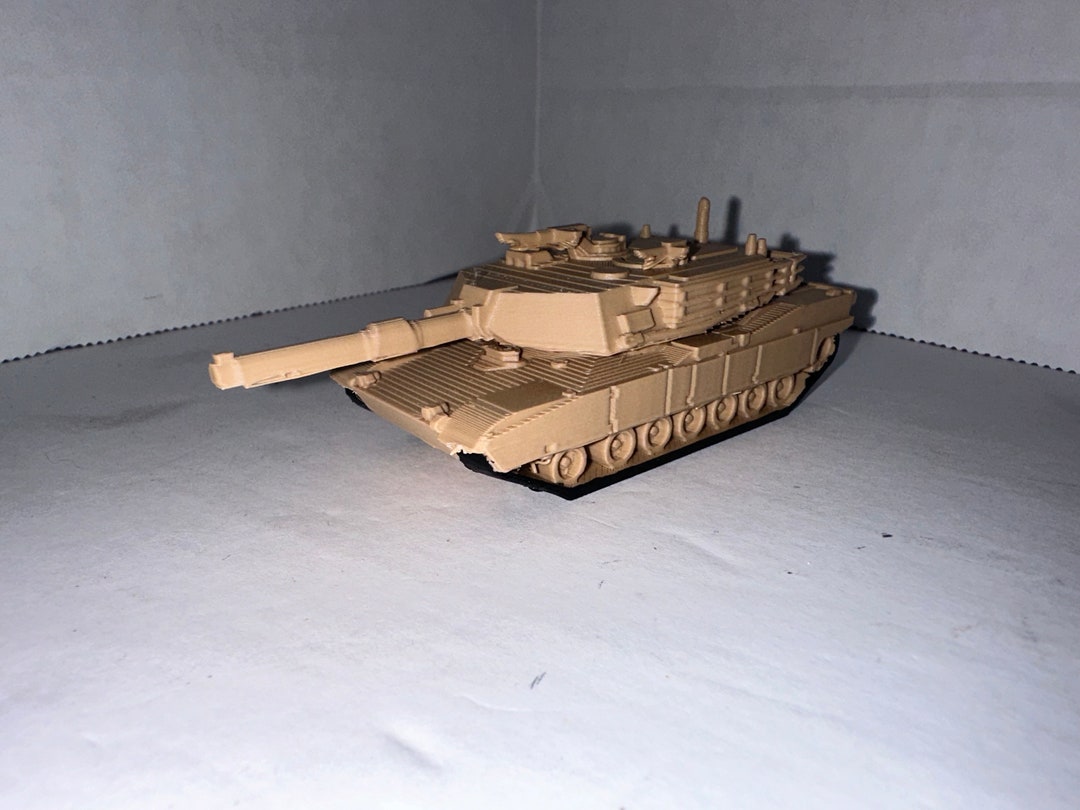 HO Scale M1A1 Tank Detailed 1:87 Military Vehicle US Army Desert Tan ...