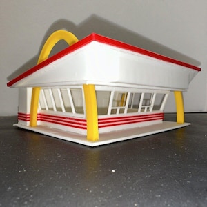 HO Scale Fast Food Chain Restaurant Drive Thru 1:87 Building Mcdonald's ...