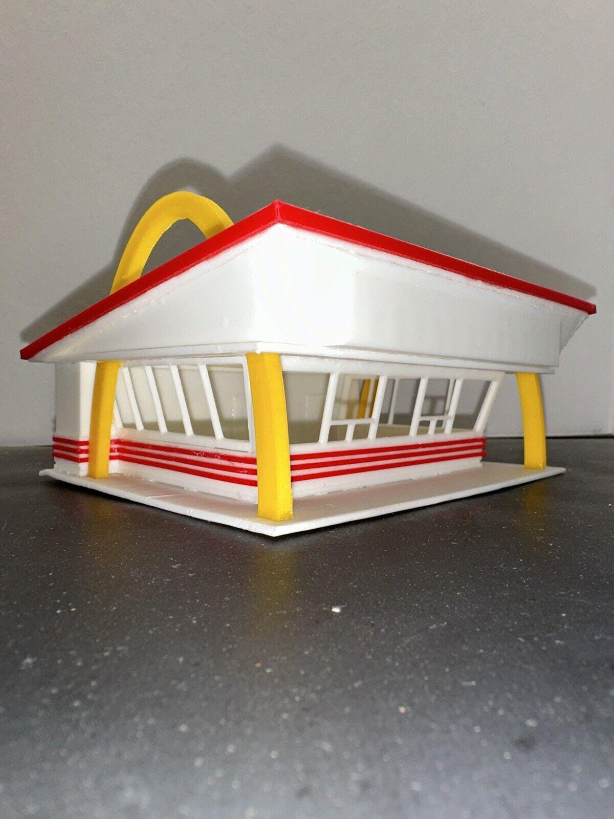 HO Scale Fast Food Chain Restaurant Drive Thru 1:87 Building Mcdonald's ...