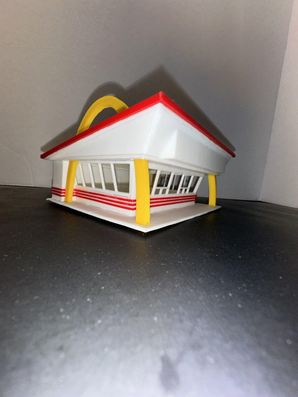 HO Scale Fast Food Chain Restaurant Drive Thru 1:87 Building Mcdonald's ...