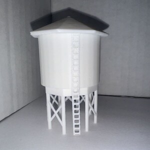 N - Scale Water Tower White Unpainted High Detail 1:160 Classic Utility ...