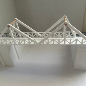HO Scale Pedestrian Bridge / Walkway 2 Track 1:87 Detailed Urban Train ...