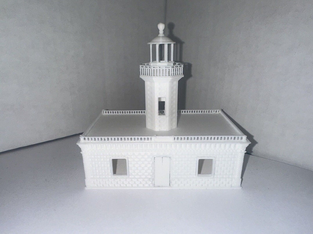 N Scale Lighthouse Nautical Classic Building 1:160 High Detail White ...