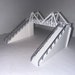 N - Scale Pedestrian Bridge / Walkway for Double Tracks! 1:160 Detailed ...