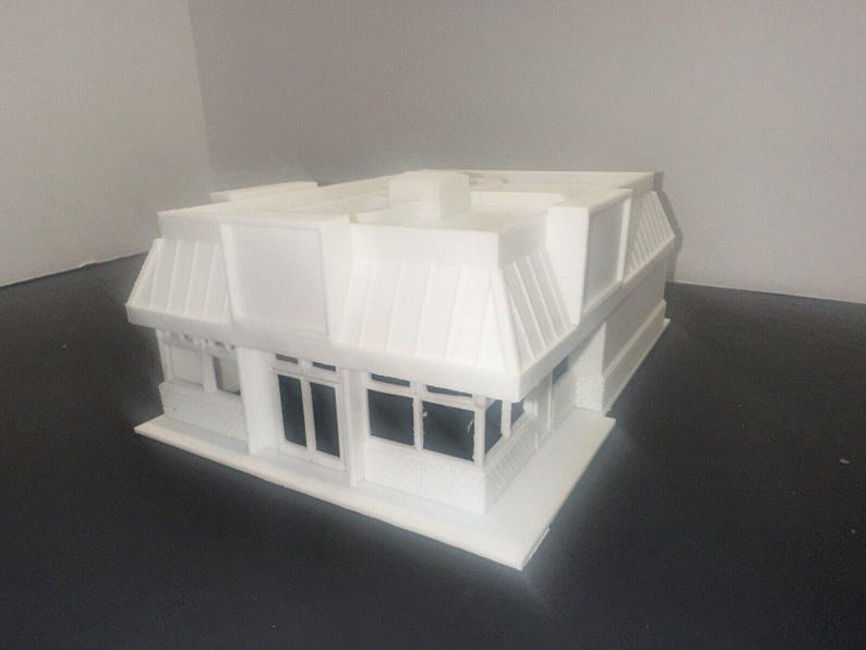 HO - Scale Fast Food Restaurant With Drive Thru 1:87 Commercial ...
