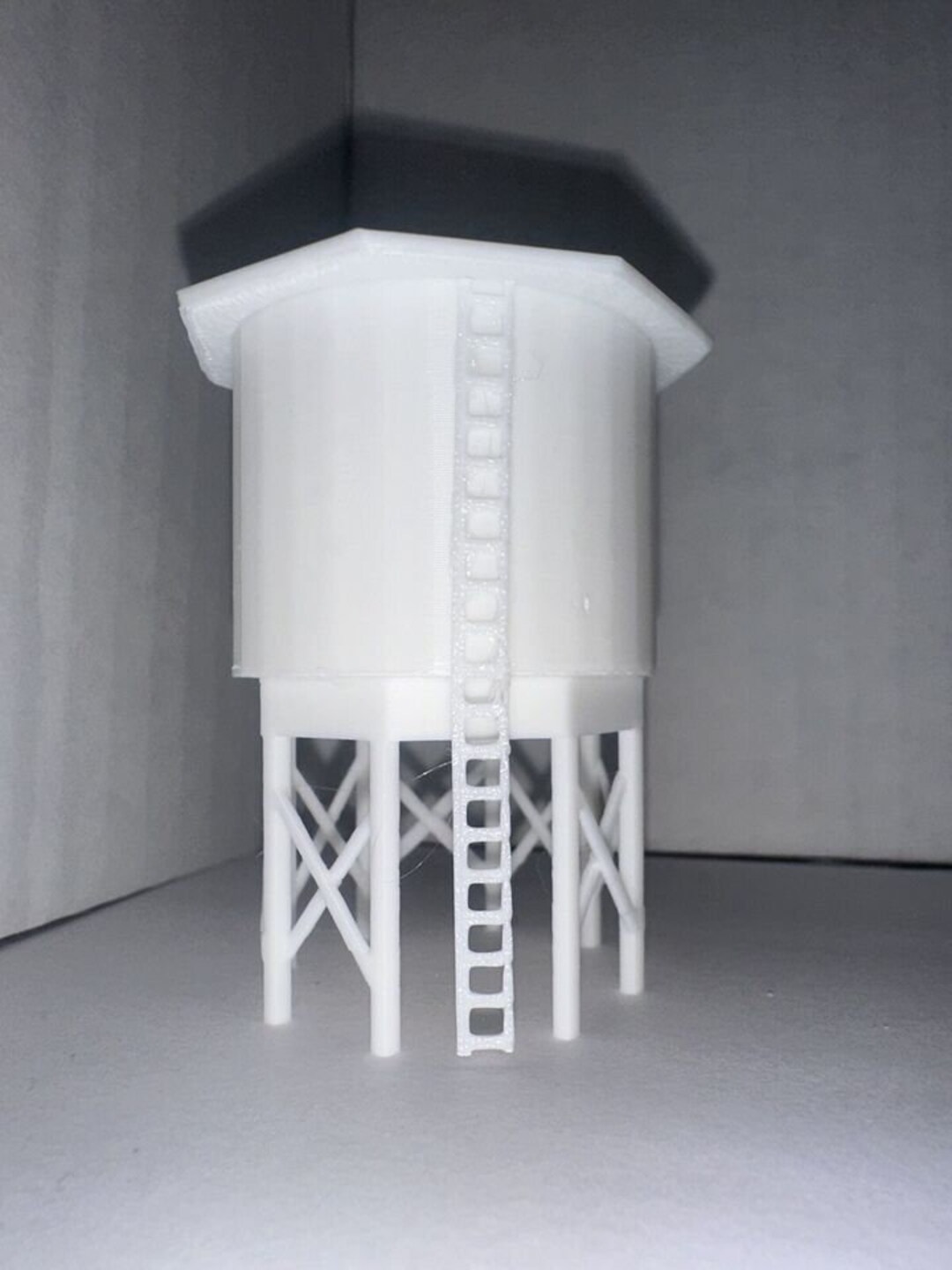N - Scale Water Tower White Unpainted High Detail 1:160 Classic Utility ...