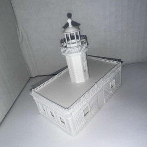 N Scale Lighthouse Nautical Classic Building 1:160 High Detail White ...