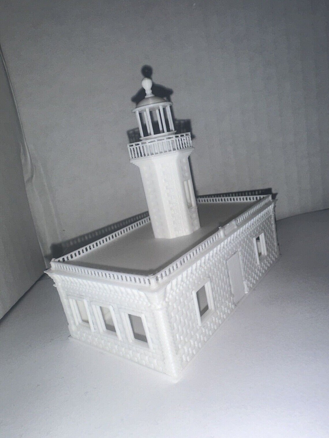 N Scale Lighthouse Nautical Classic Building 1:160 High Detail White ...