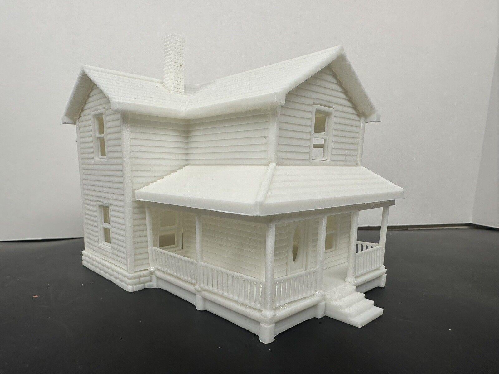 HO - Scale Modern Suburban Home 1:87 Farm House With Porch White Highly ...