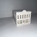 N - Scale Bank / Financial Building White Detailed Model 1:160 Scale ...