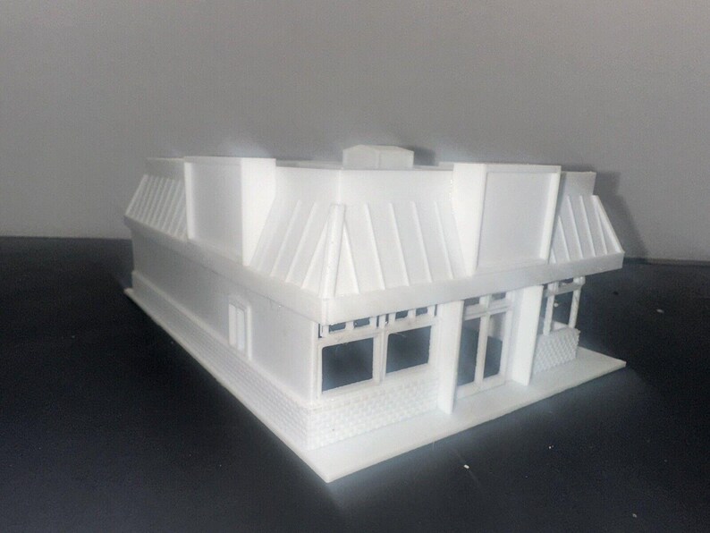 HO - Scale Fast Food Restaurant With Drive Thru 1:87 Commercial ...