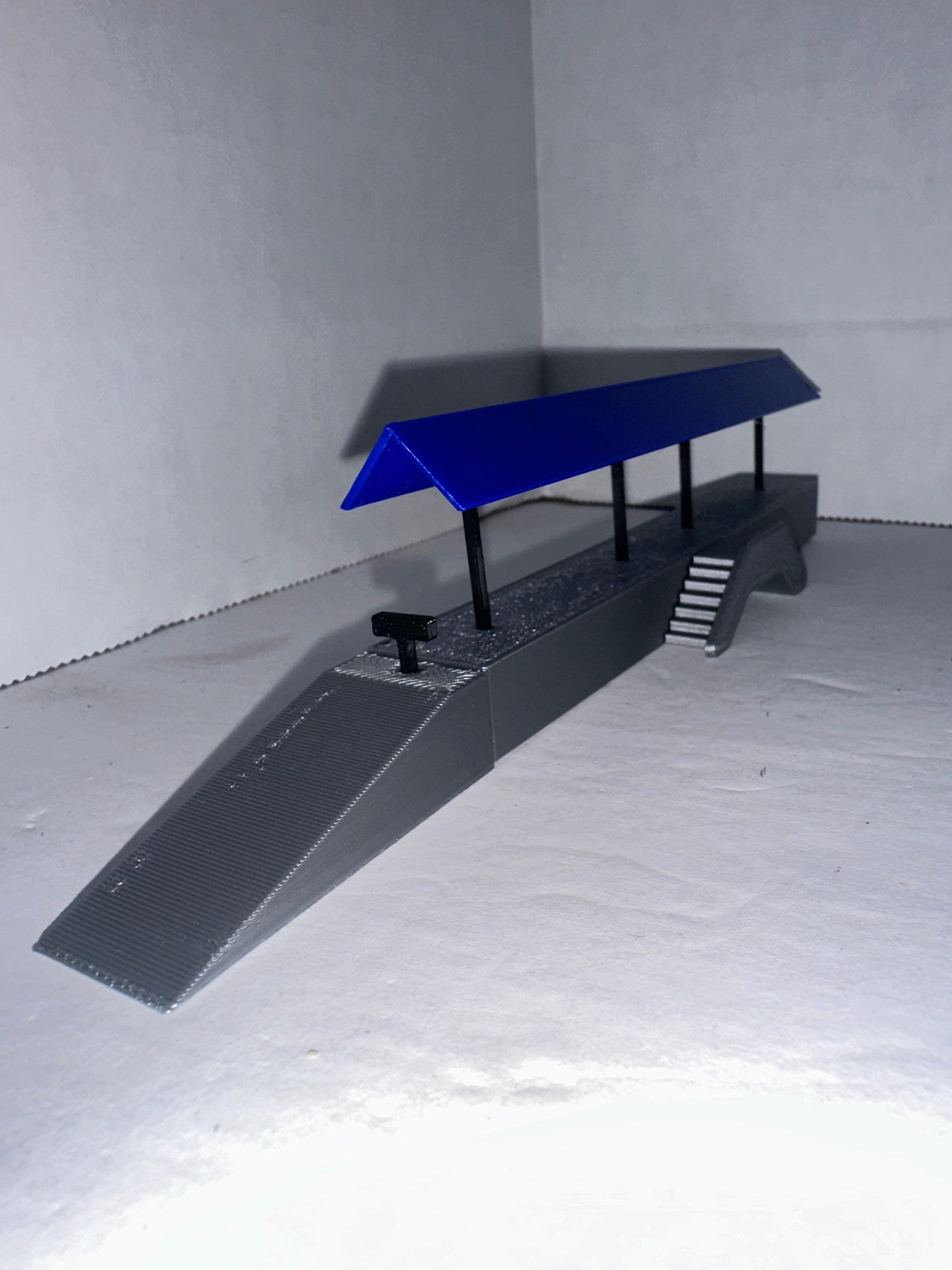 N Scale Passenger Platform Kit for 1:160 Model Railroad Train Scenery ...