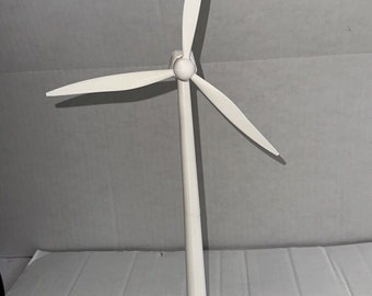 HO Scale Wind Turbine / Modern Windmill Generator White Detailed Model ...