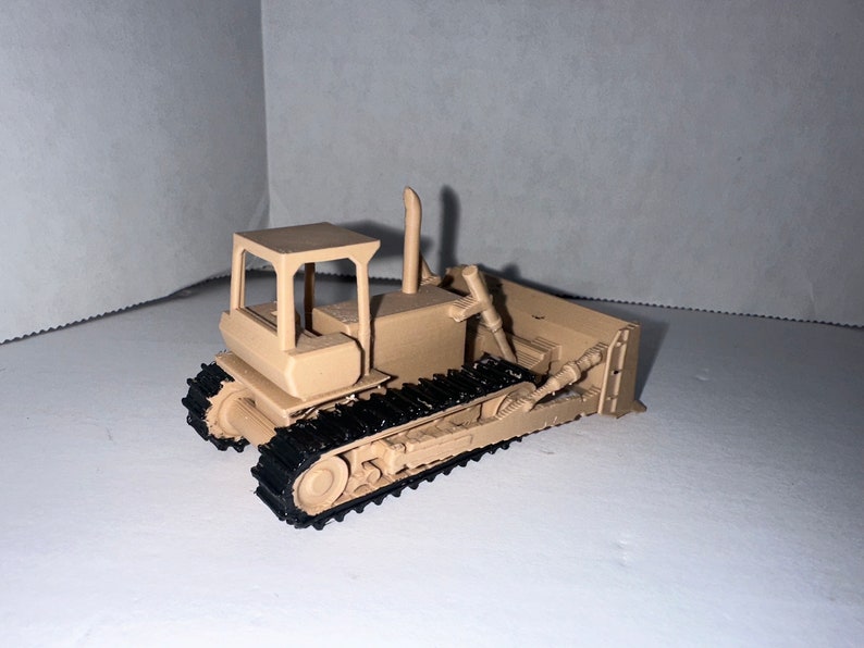 HO Scale Bulldozer for 1/87 Train Set Background Vehicle / Construction ...