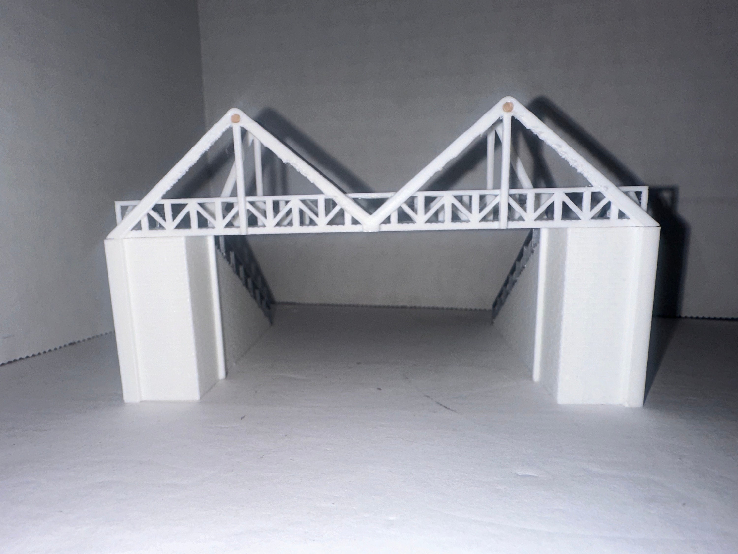 N - Scale Pedestrian Bridge / Walkway for Double Tracks! 1:160 Detailed ...
